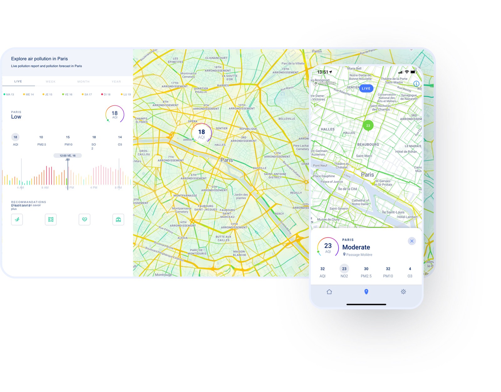 Plume Labs API: Accurate live and forecast air quality data